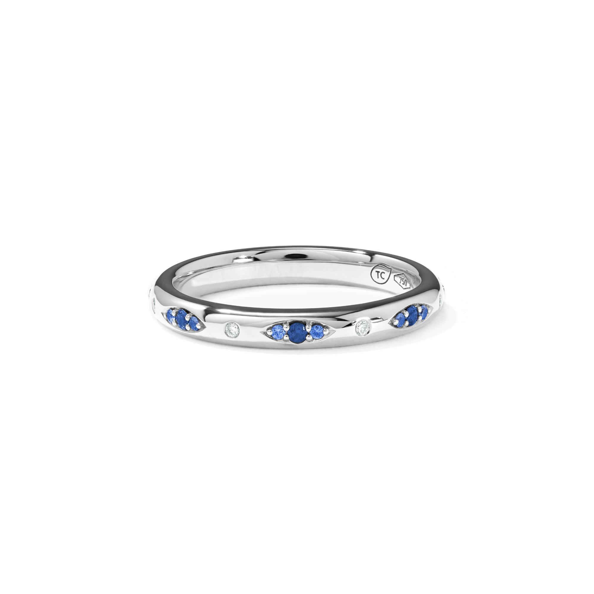 Tamara Comolli GYPSY Bandring Pavé 'Ocean' - R-Gyp-B-OceP-wg